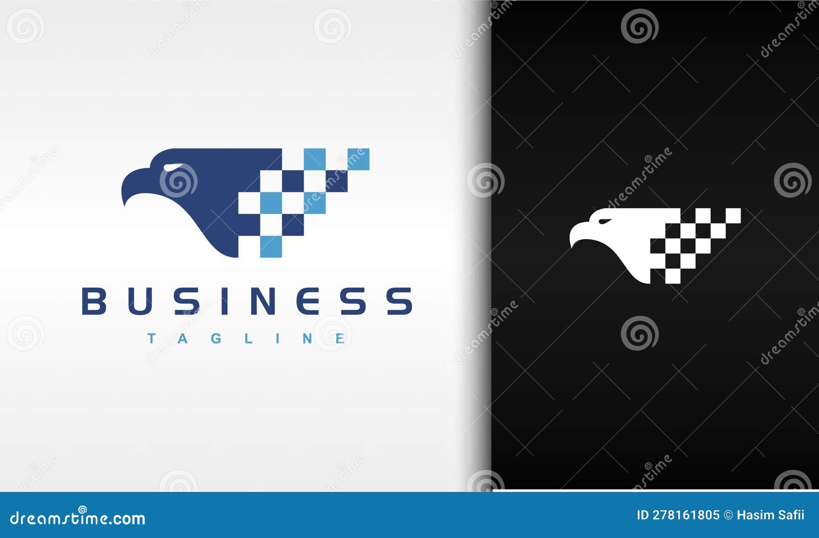 Eagle box techno logo stock vector. Illustration of creative - 278161805