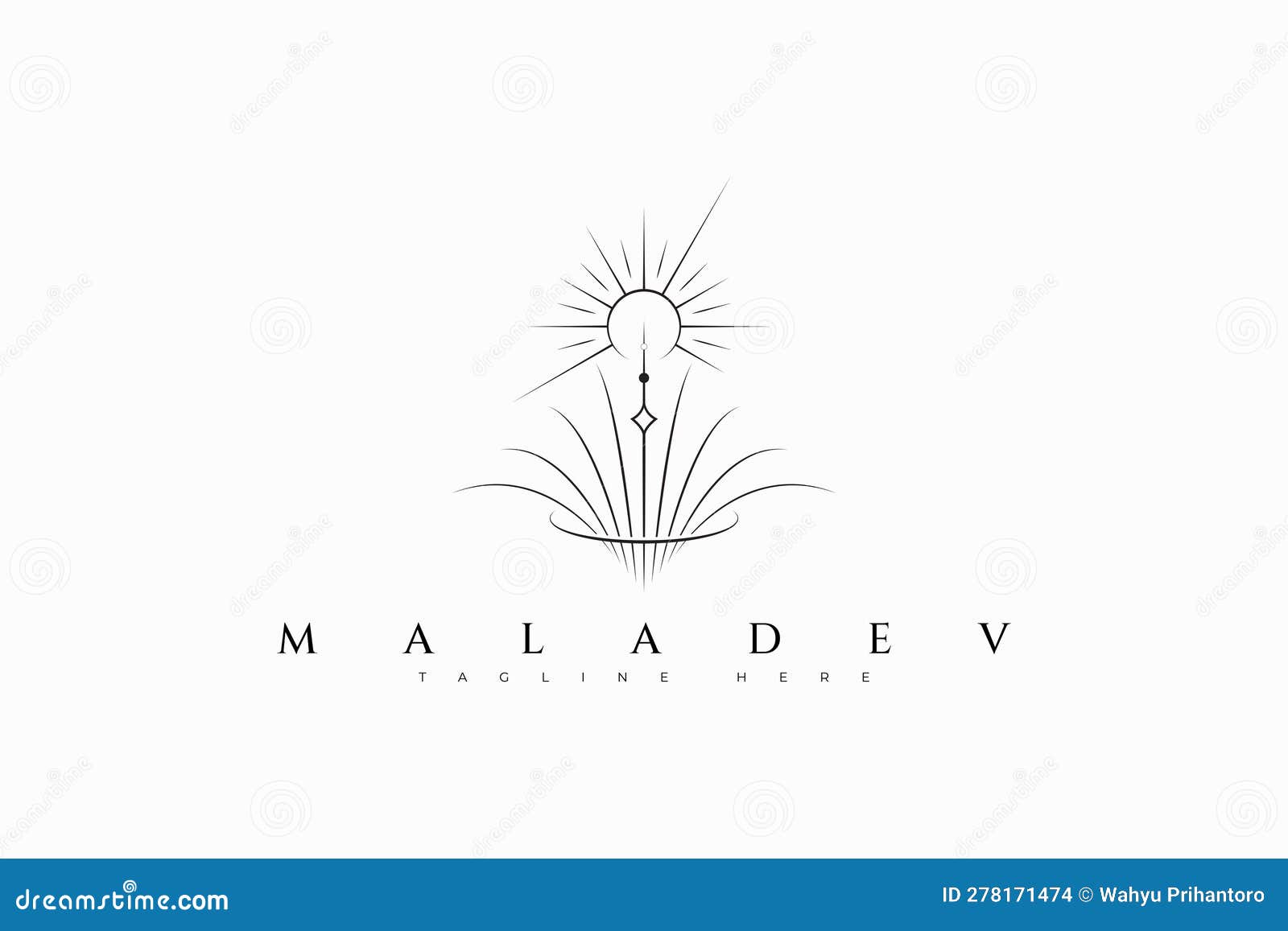 Abstract Symbol Apocalypse and Waterfall Hole Logo Stock Vector ...