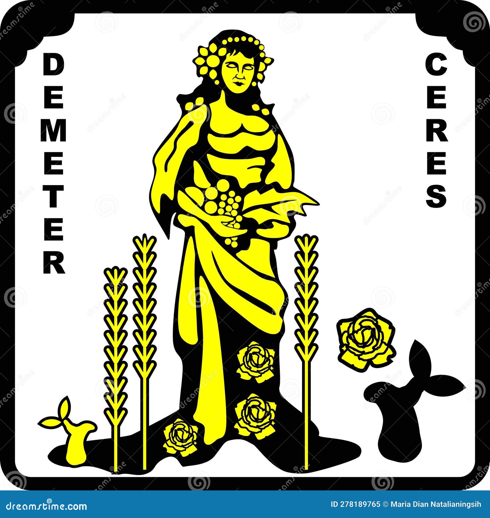 Demeter Or Ceres - Goddess Of Harvest And Agriculture In Ancient Greek ...