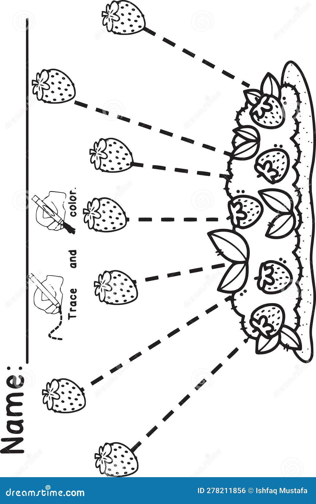 Hand Drawn Tracing Worksheets for Kids Pencontrol and Handwriting ...
