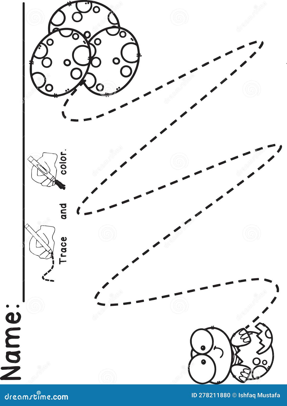 Hand Drawn Tracing Worksheets for Kids Pencontrol and Handwriting ...