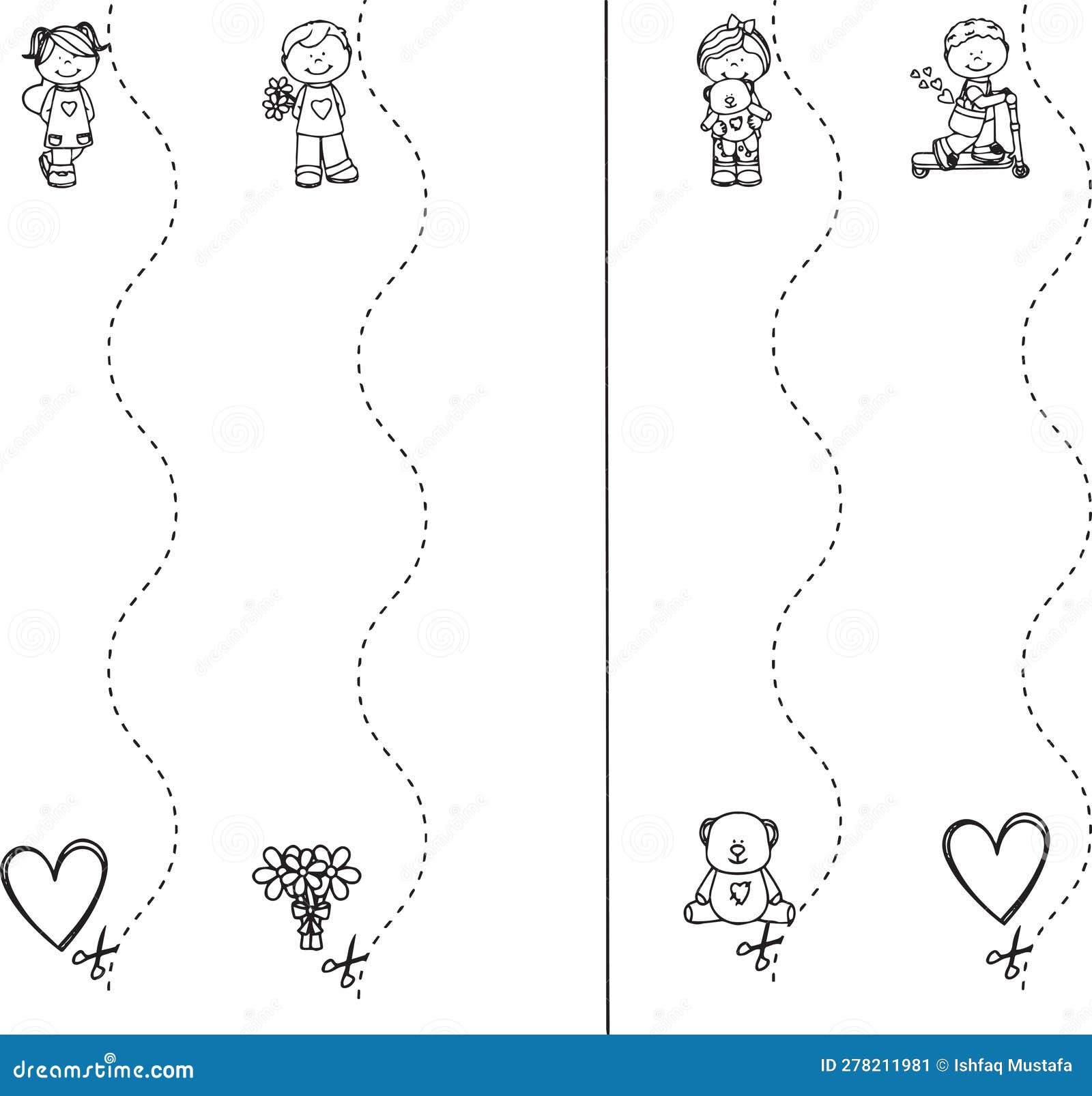 Hand Drawn Tracing Worksheets for Kids Pencontrol and Handwriting ...