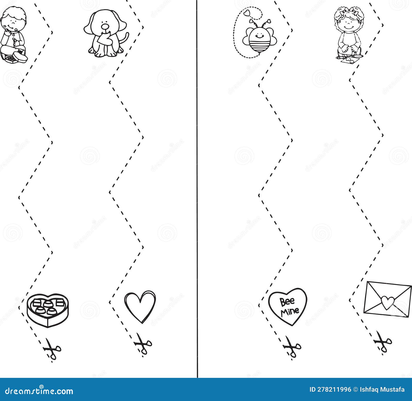 Hand Drawn Tracing Worksheets for Kids Pencontrol and Handwriting ...
