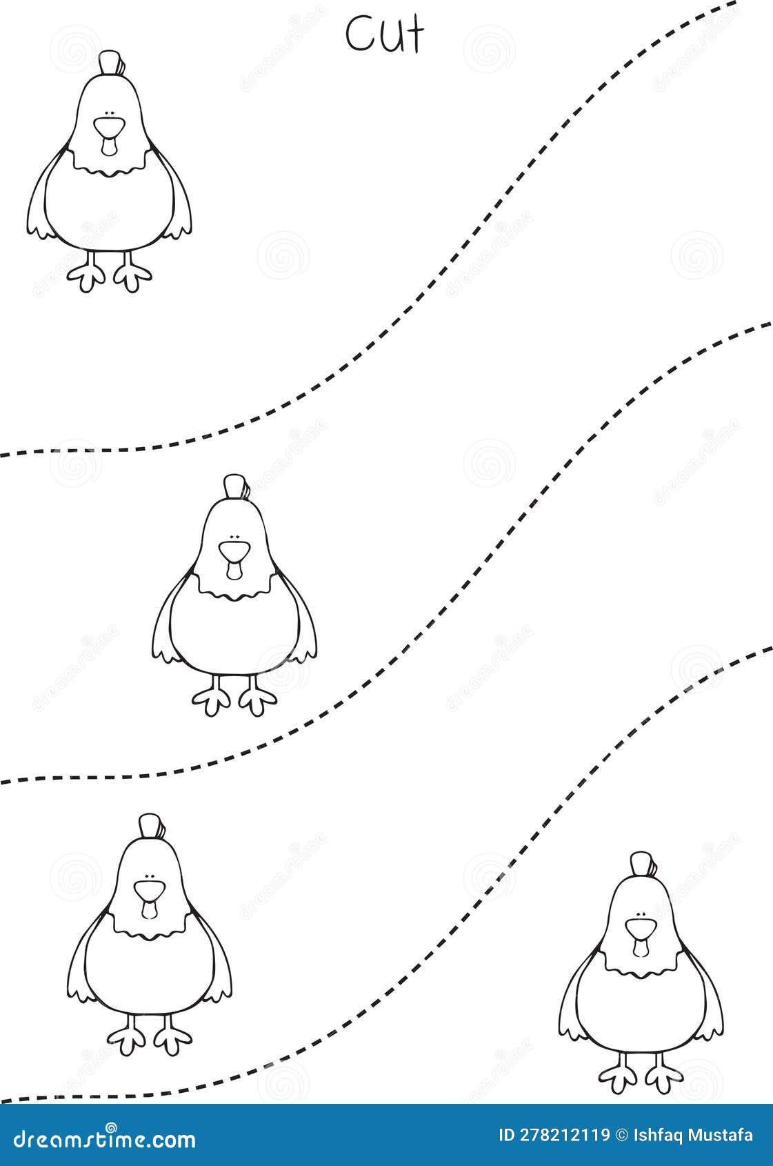 Hand Drawn Tracing Worksheets for Kids Pencontrol and Handwriting ...