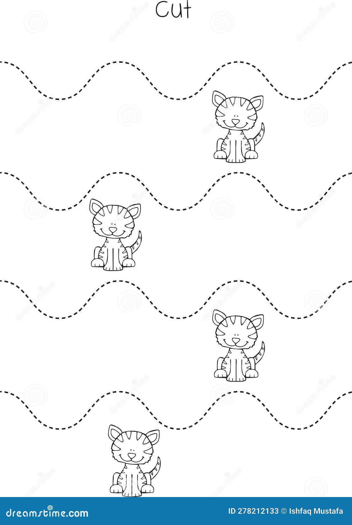Hand Drawn Tracing Worksheets for Kids Pencontrol and Handwriting ...