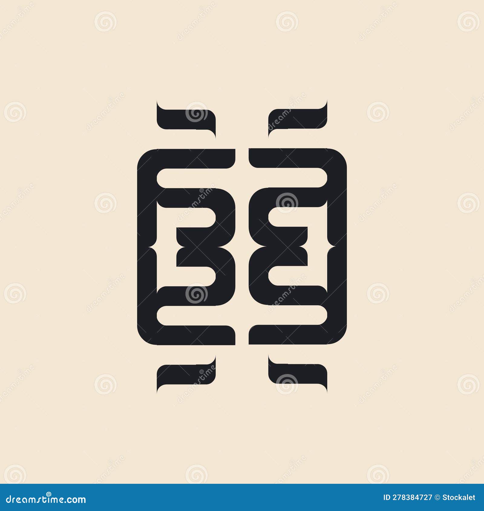 Ornamental Design Geometric Logo. Filigree Lines Pattern Emblem. Stock ...