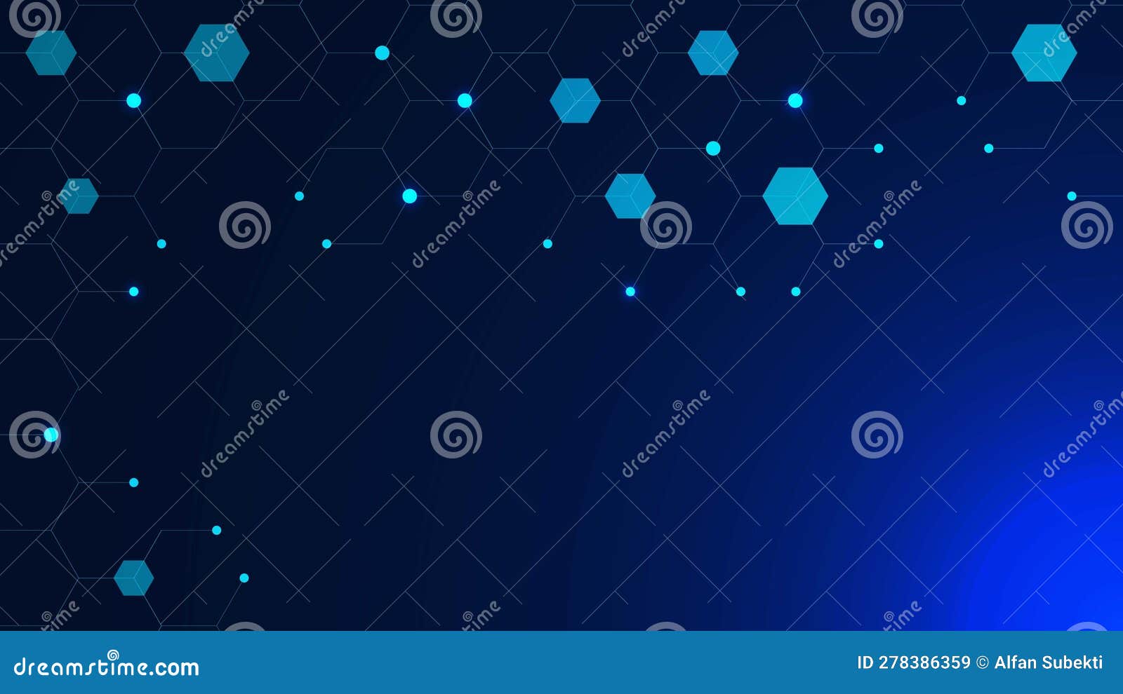 Hexagonal Lines and Shapes with Particles Stock Vector - Illustration ...