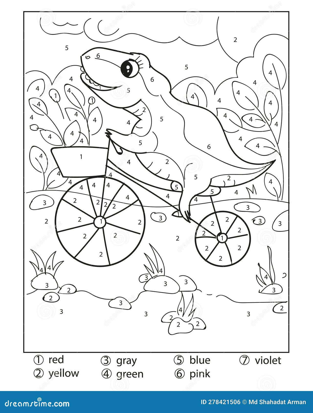 Unicorn Color by Number Coloring Page Design, Unicorn Story Tailing ...