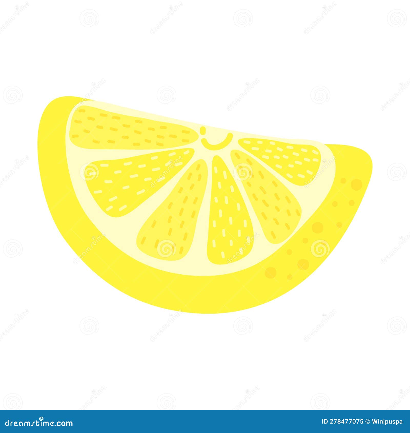 Lemon Illustration stock vector. Illustration of citrus - 278477075