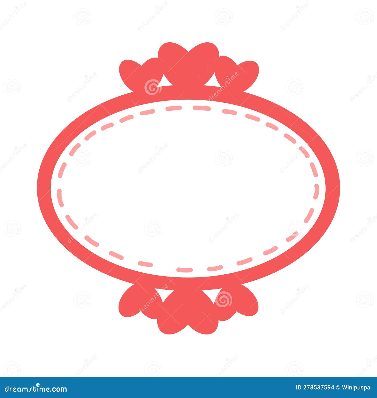 Hand Drawn Love Frame Decoration for Valentine S Day Design. Stock ...