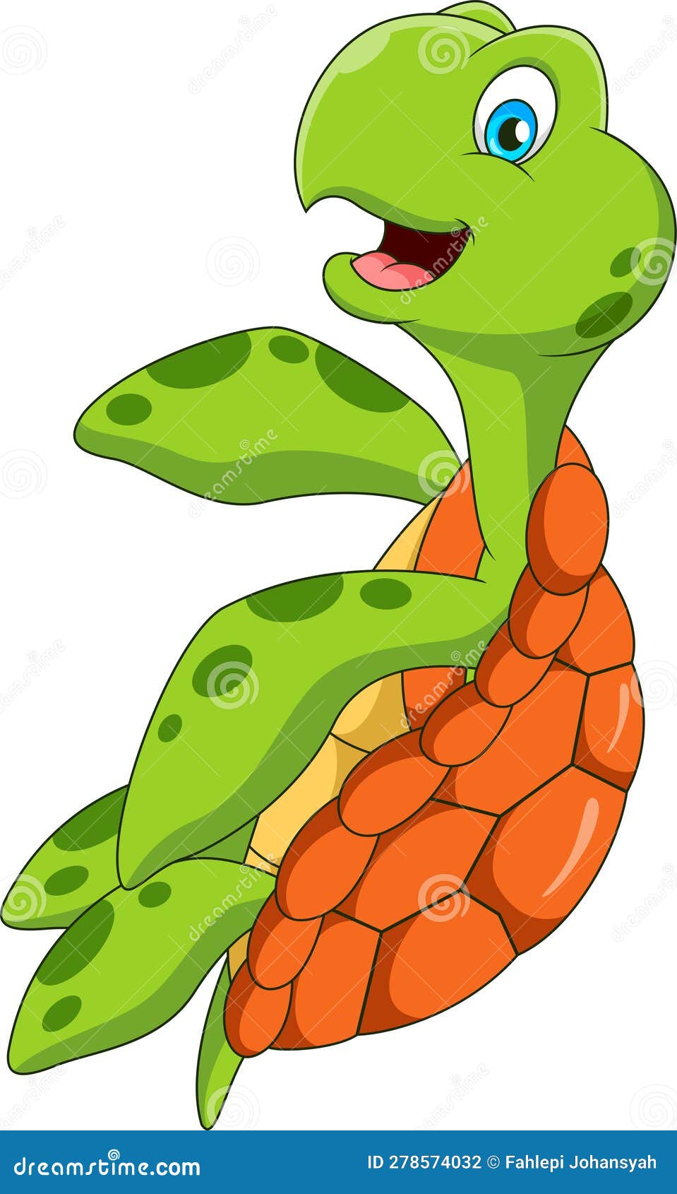 Cute Turtle Mascot Cartoon Posing Stock Vector - Illustration of ...