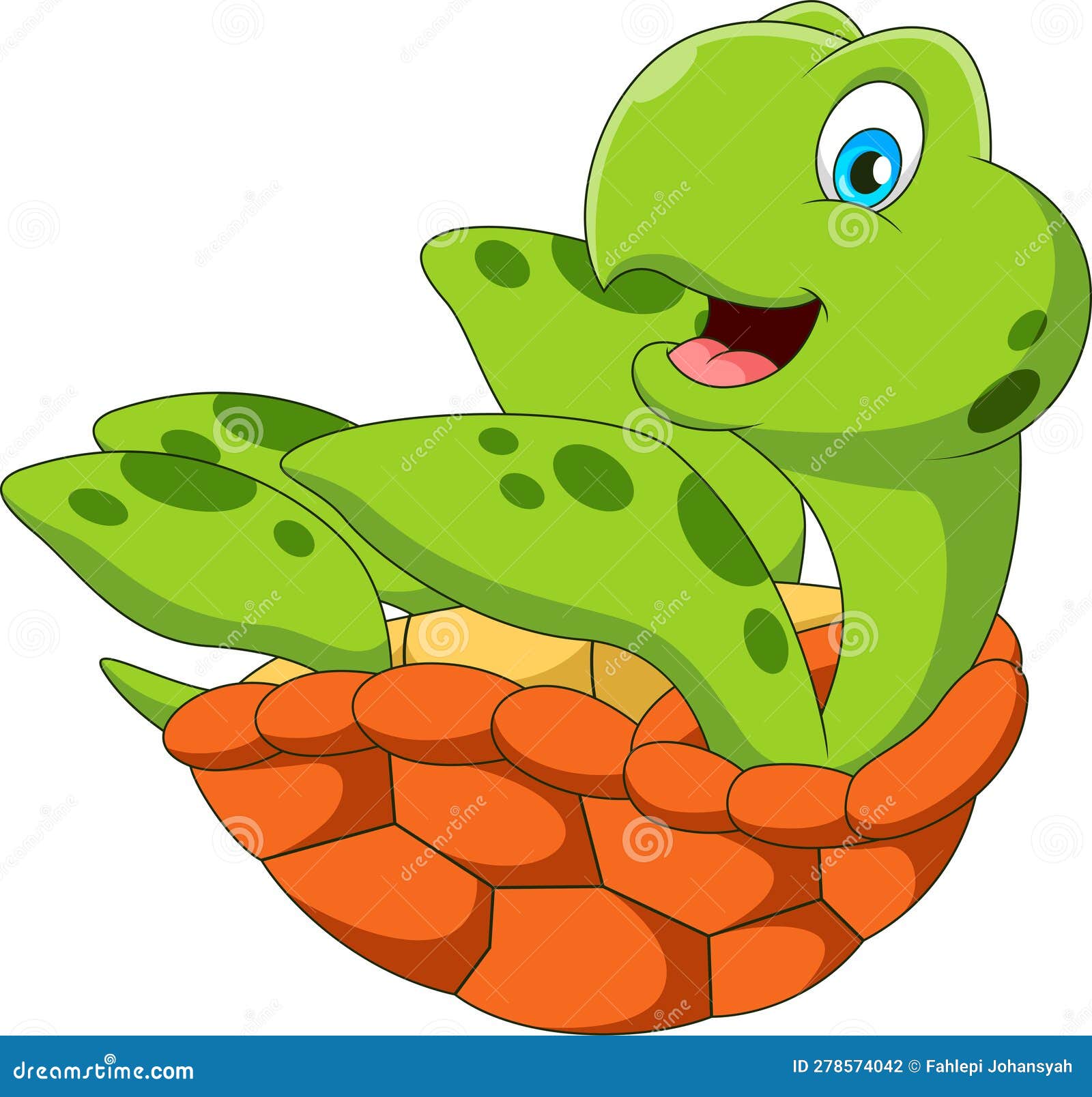 Cute Turtle Mascot Cartoon Lying Down Stock Photo - Illustration of ...