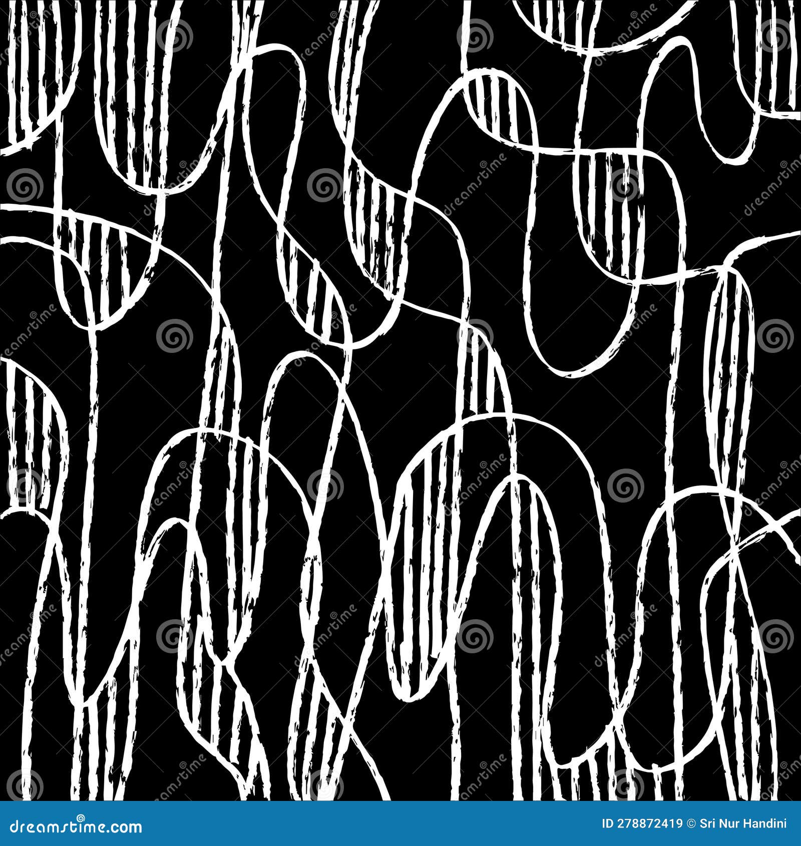 Line Abstract Pattern with Hand Drawn Lines Stock Illustration ...