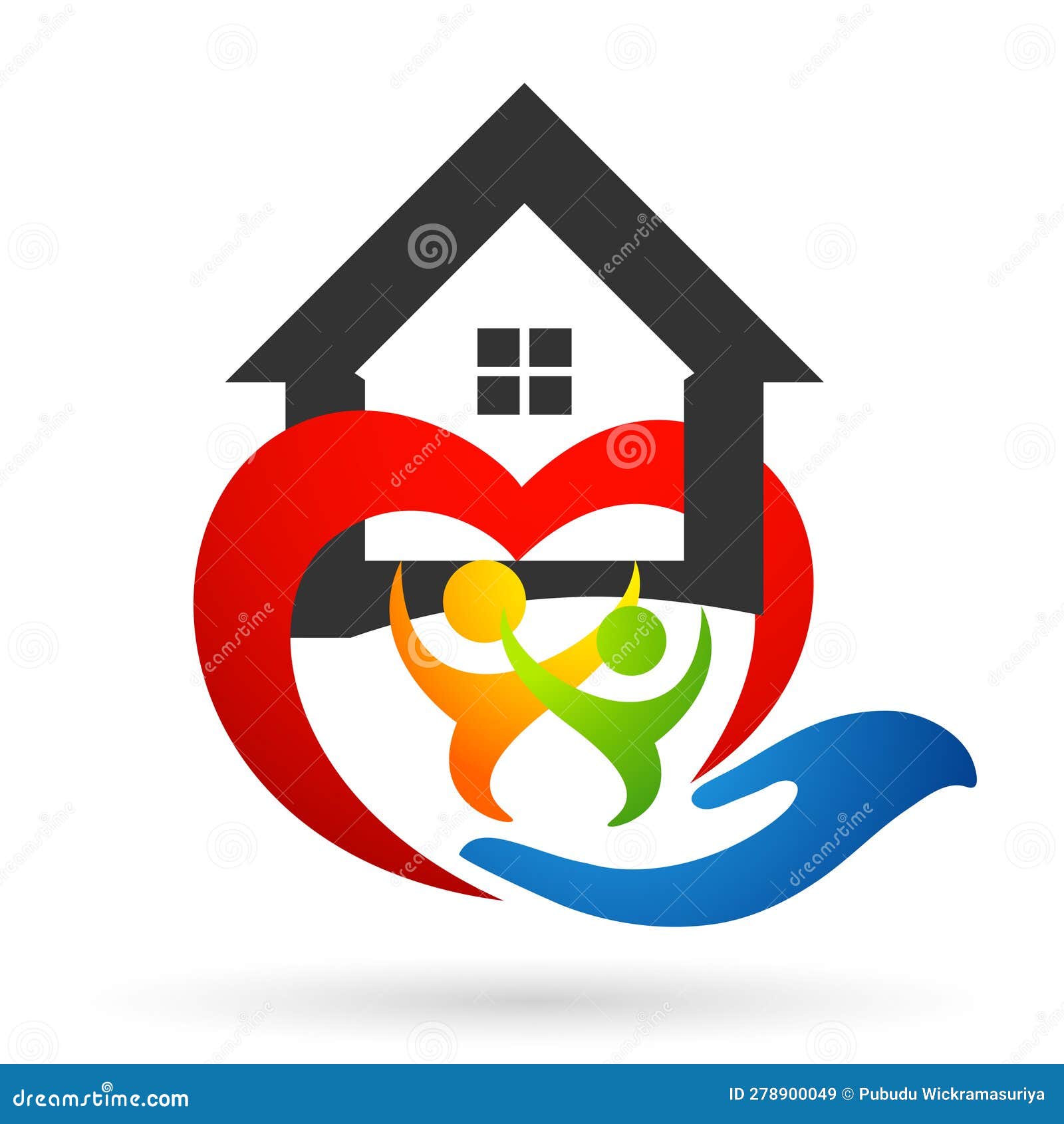 Family Union Love Home Heart Children Kids Taking Care Hands Love ...
