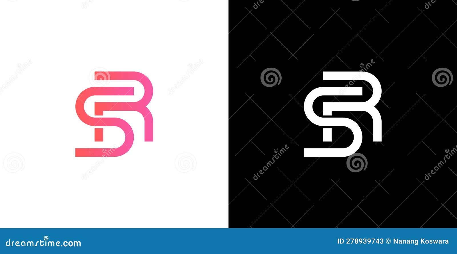 SR Logo, SR Monogram, Initial SR Logo, Letter SR Logo, Icon, Vector ...
