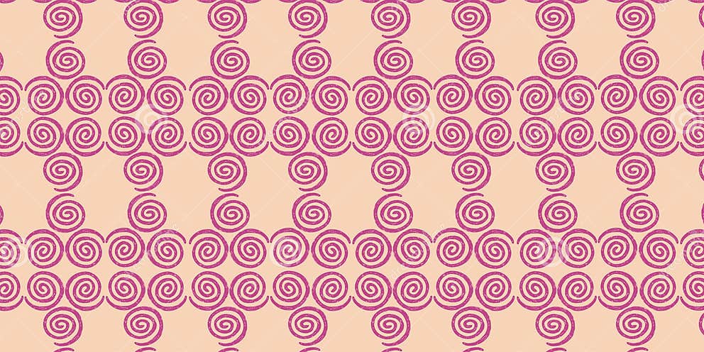 Spiral Motif Vector Repeat Pattern Stock Vector - Illustration of ...