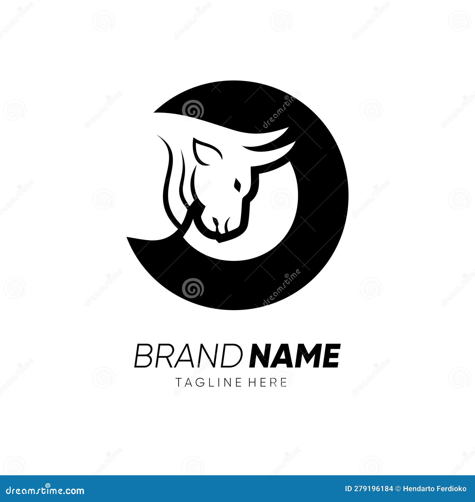 Letter O Bull Animal Logo Design Vector Icon Graphic Emblem ...