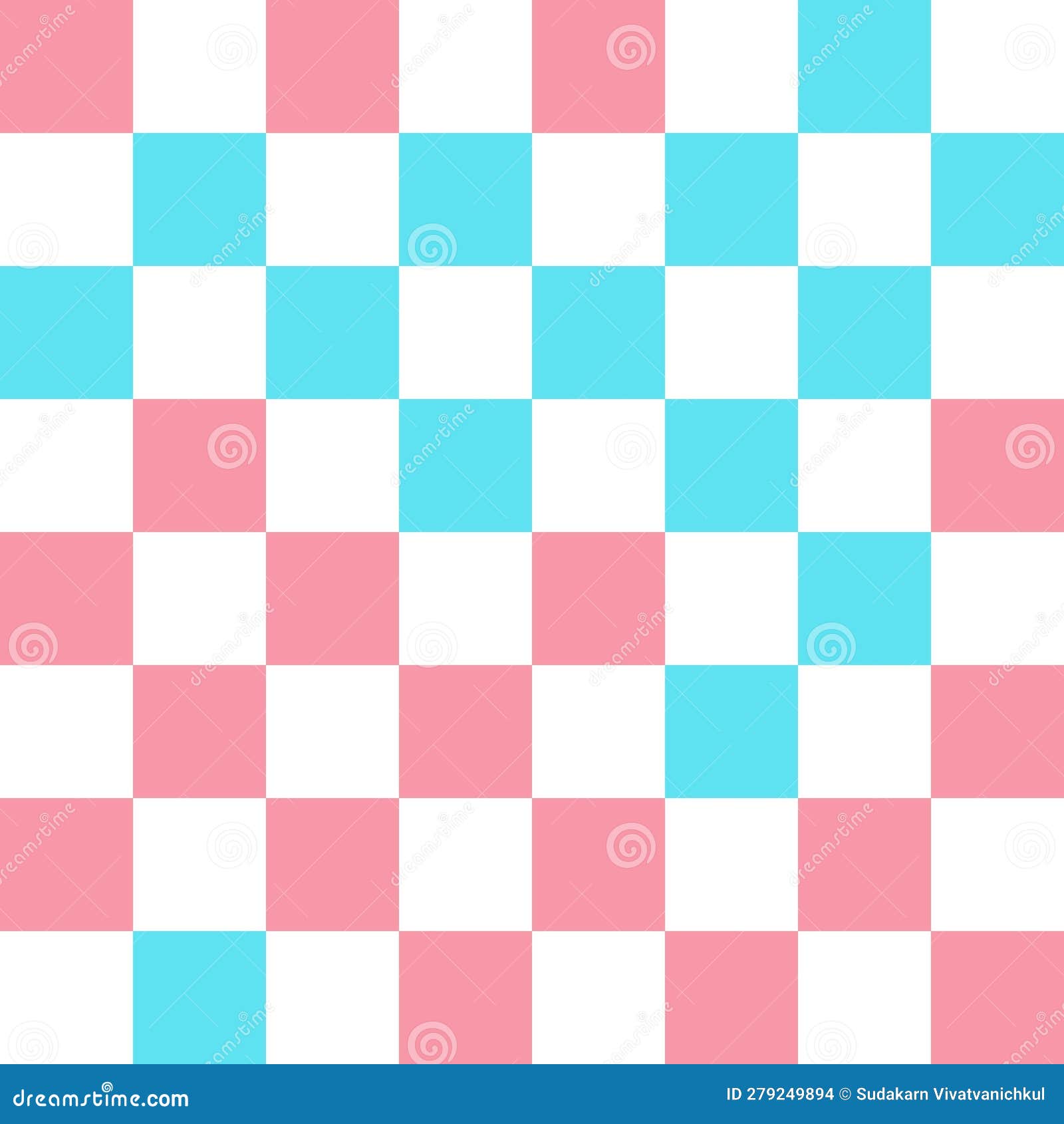 Pink and Blue Checkerboard Pattern Background. Stock Vector ...