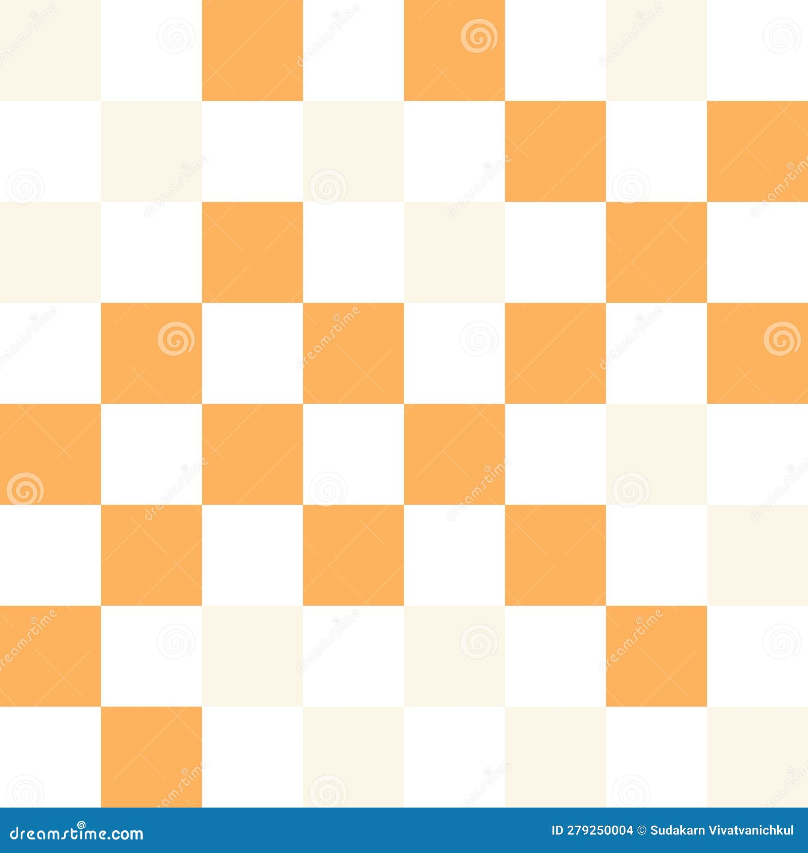 Cream and Orange Pastel Checkerboard Pattern Background. Stock Vector ...