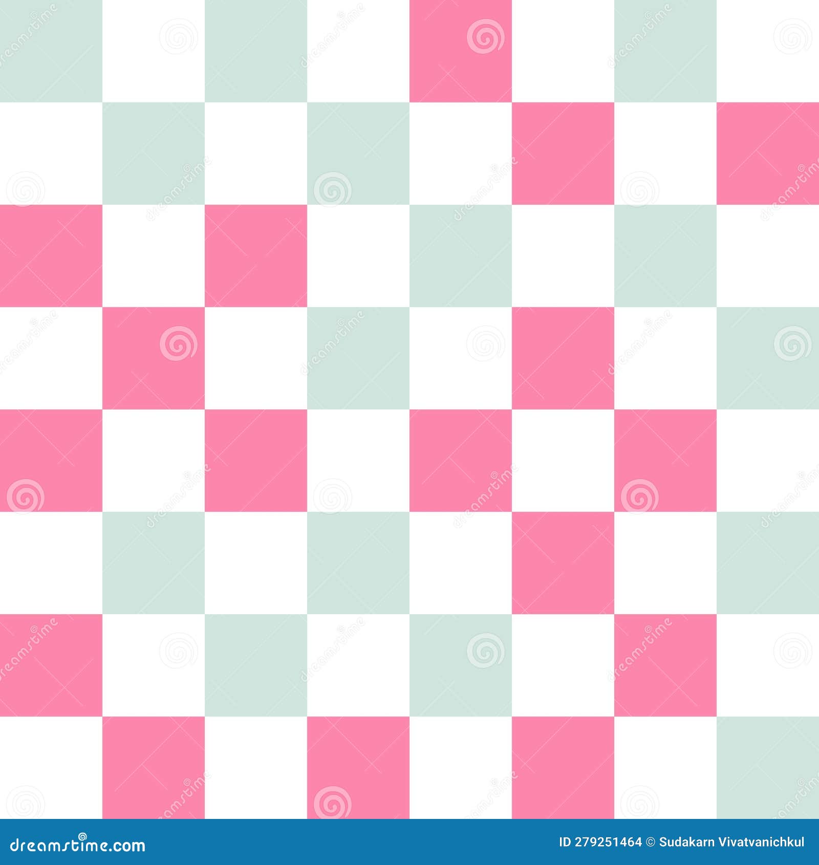 Pink and Green Pastel Checkerboard Pattern Background. Stock Vector ...
