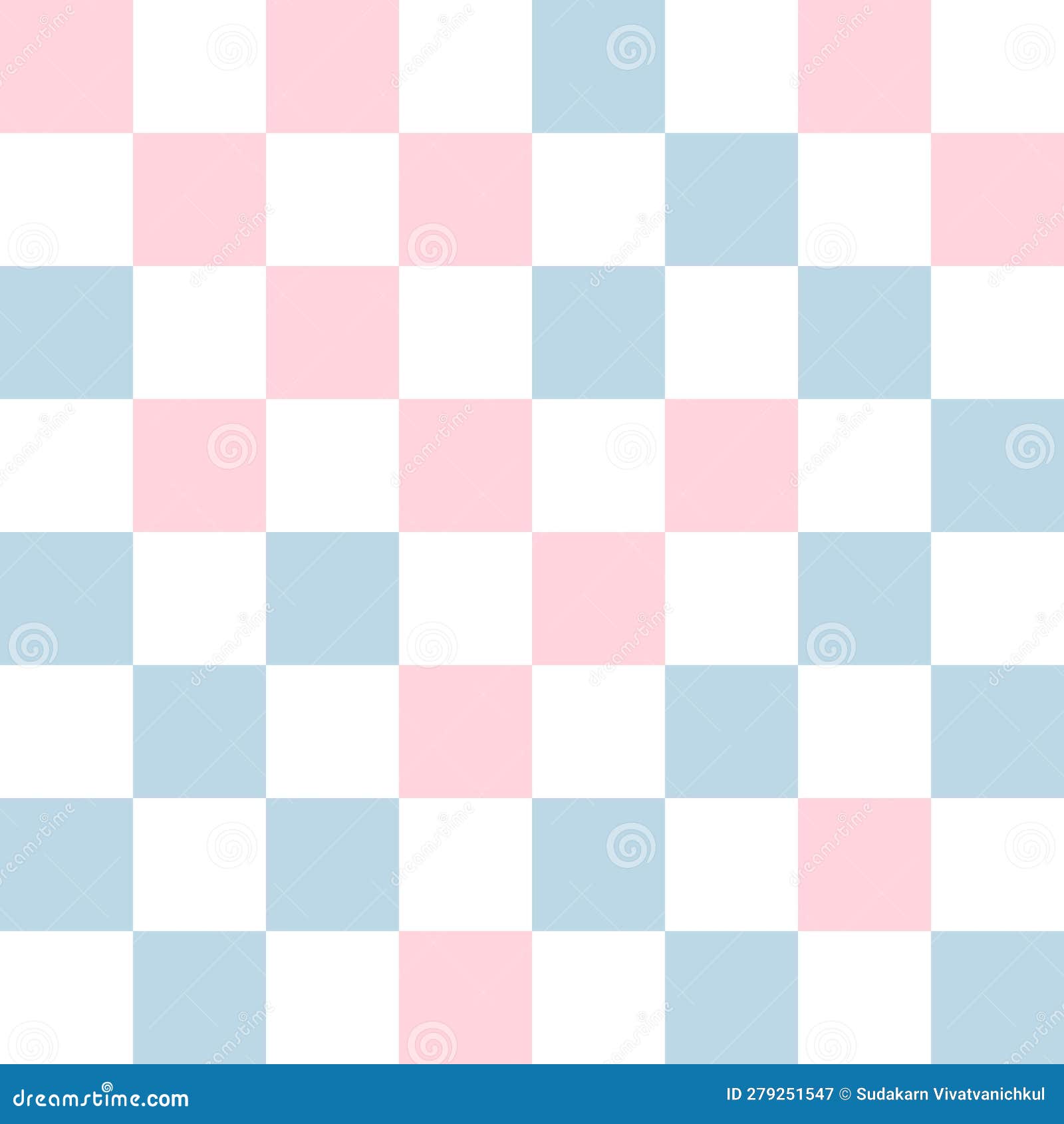 Blue and Pink Pastel Checkerboard Pattern Background. Stock Vector ...