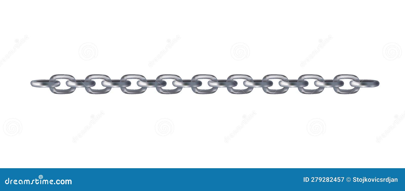 Grey metal chain stock vector. Illustration of cross - 279282457