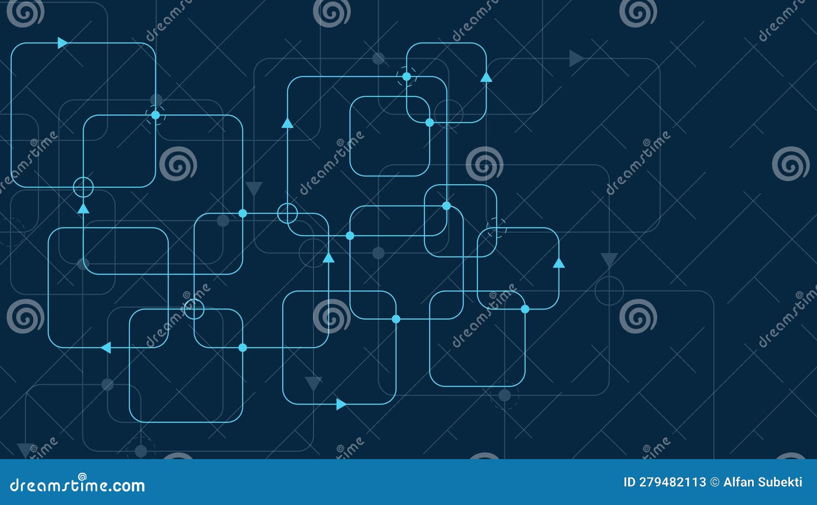 Abstract Digital Geometric Digital Connecting Dots and Lines. Stock ...
