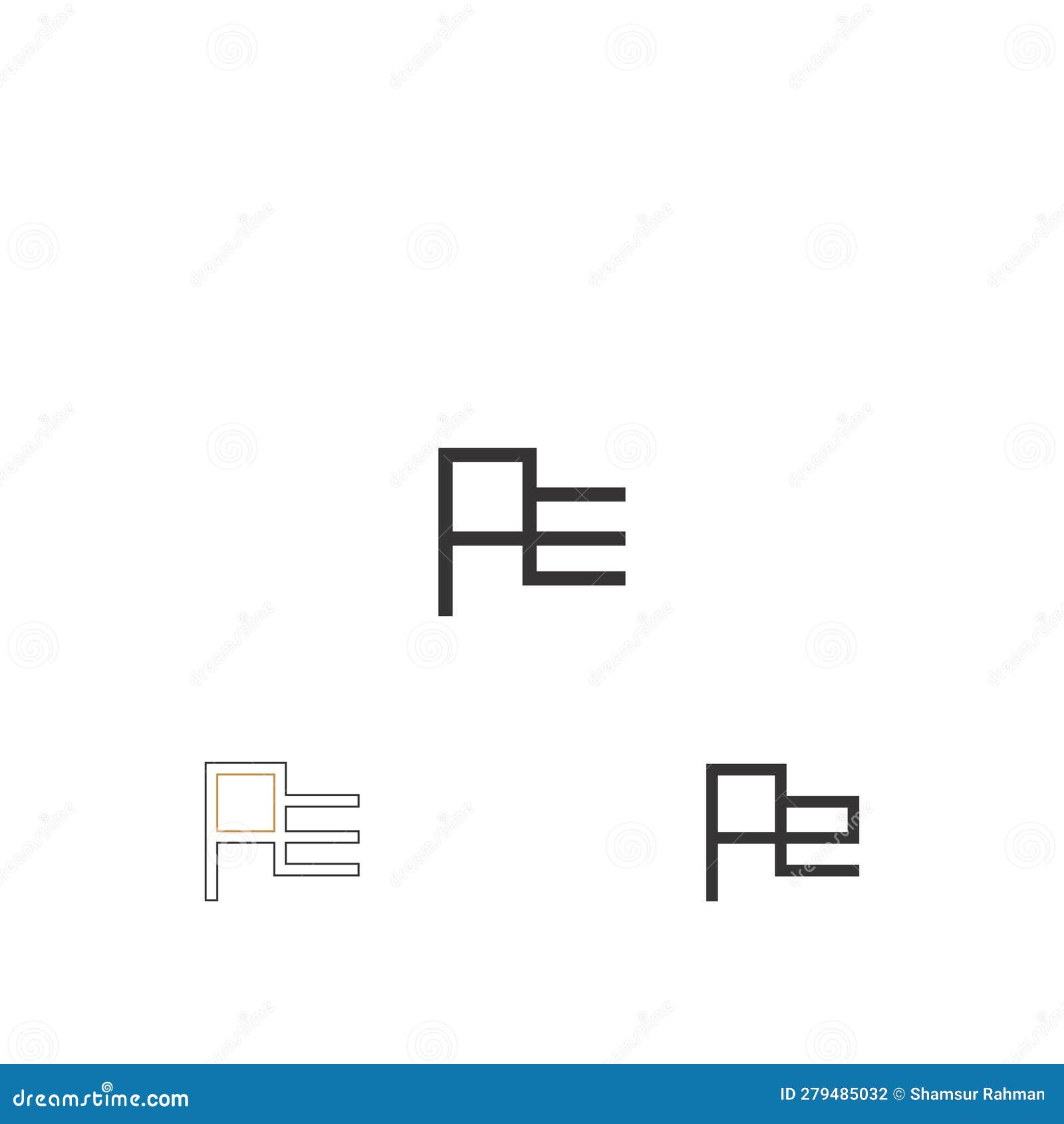 Alphabet Initials Logo PE, EP, P and E Stock Vector - Illustration of ...