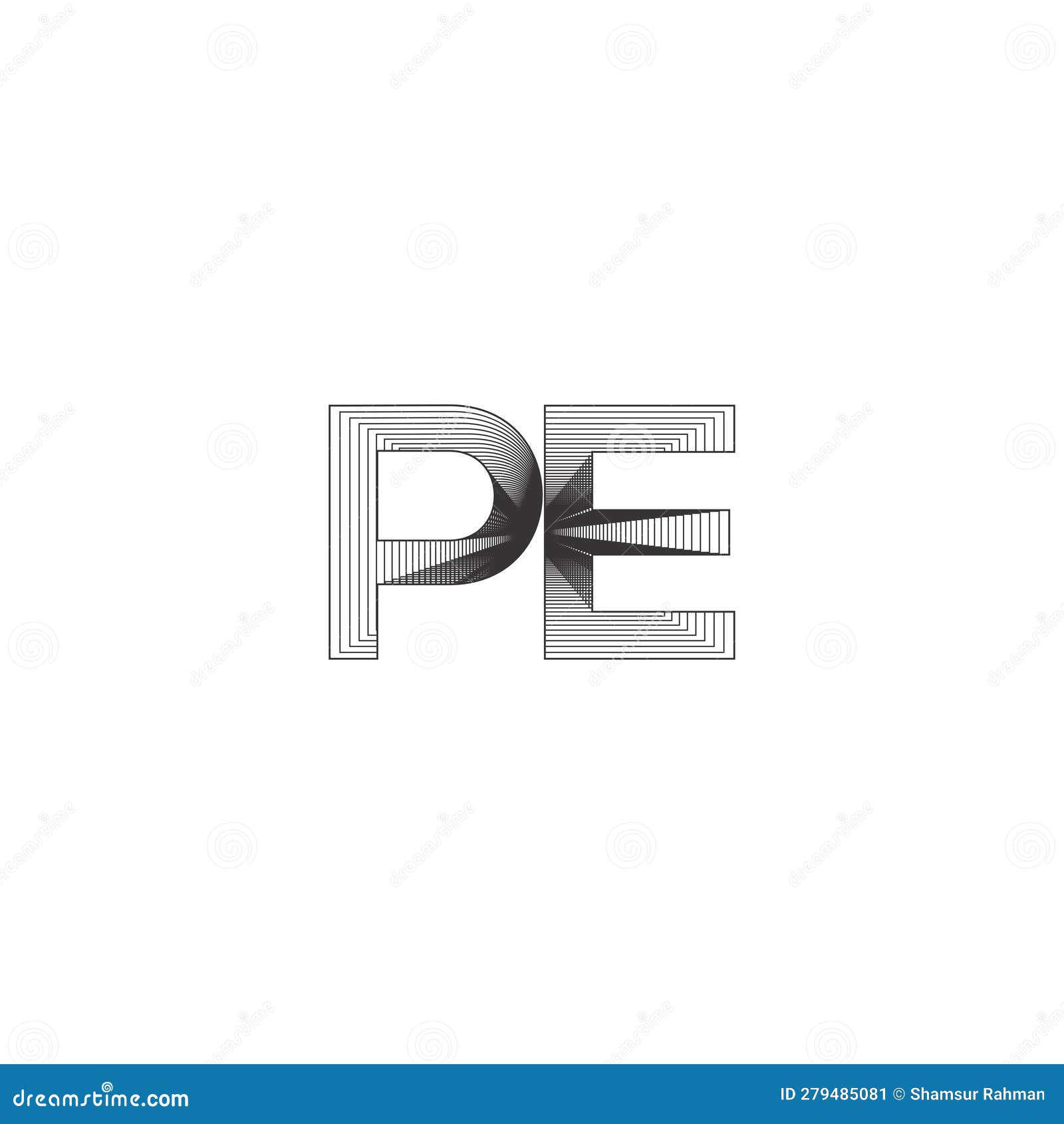 Alphabet Initials Logo PE, EP, P and E Stock Vector - Illustration of ...