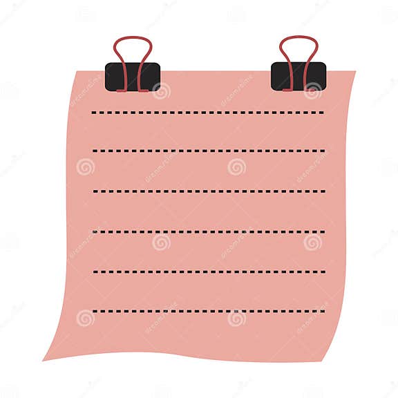 Colored Sticky Notes Paper Illustration. Stock Vector - Illustration of ...