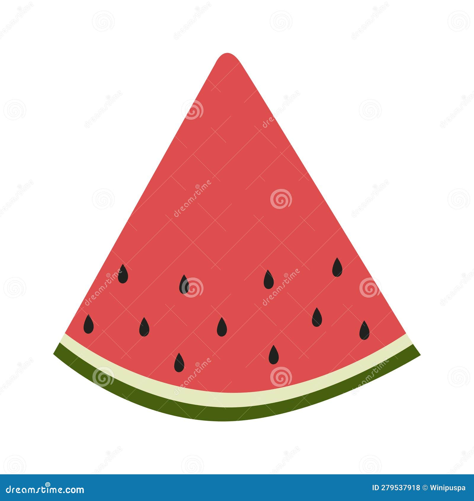 Fresh and Juicy Whole Watermelons and Slices Illustration Stock Vector ...