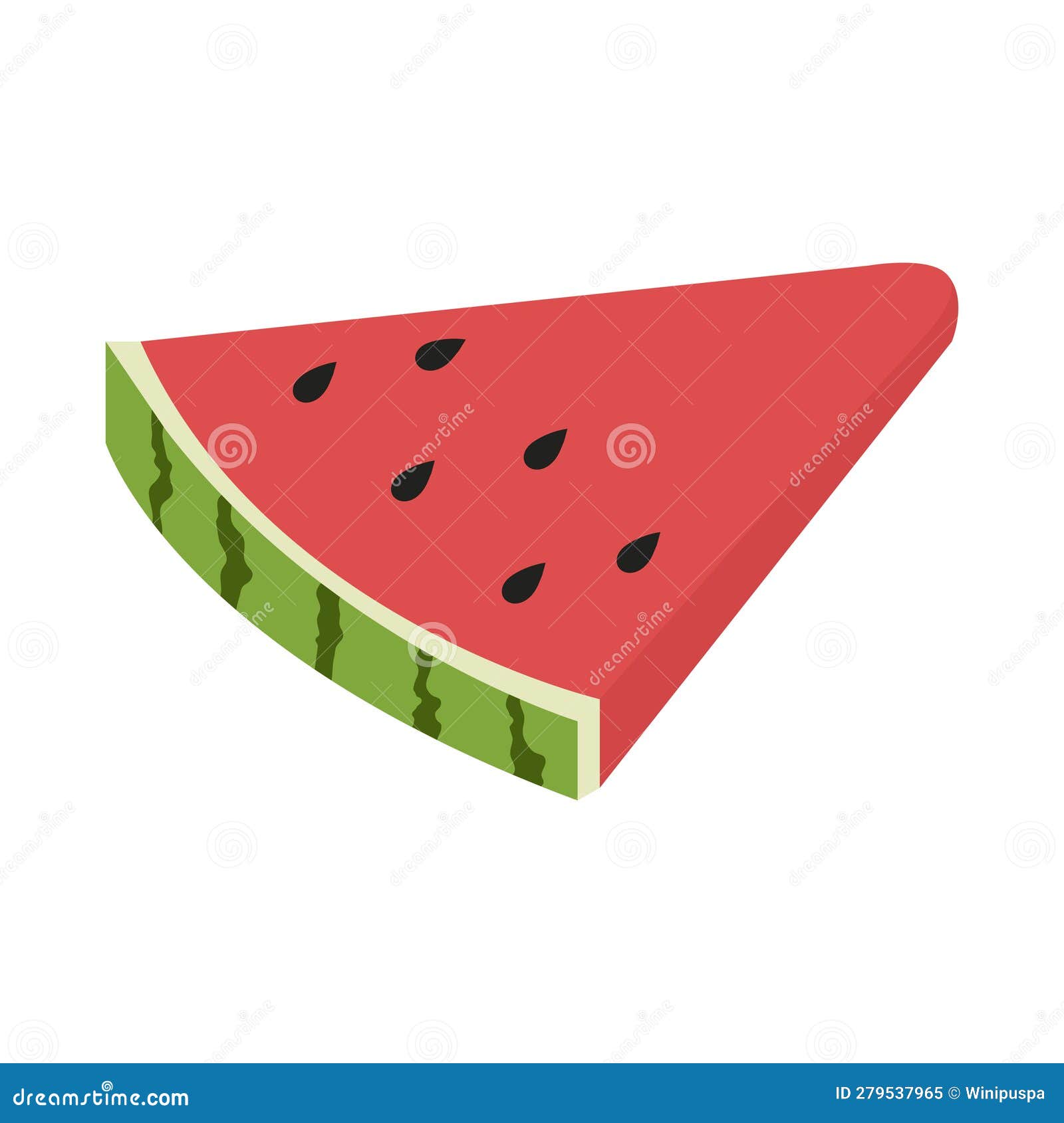 Fresh and Juicy Whole Watermelons and Slices Illustration Stock Vector ...