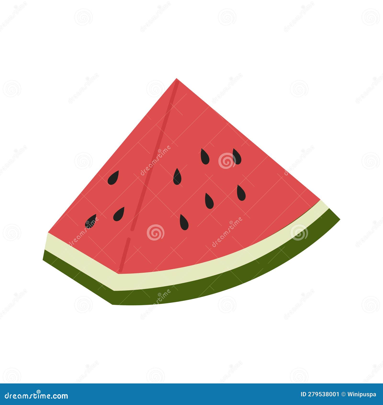 Fresh and Juicy Whole Watermelons and Slices Illustration Stock Vector ...