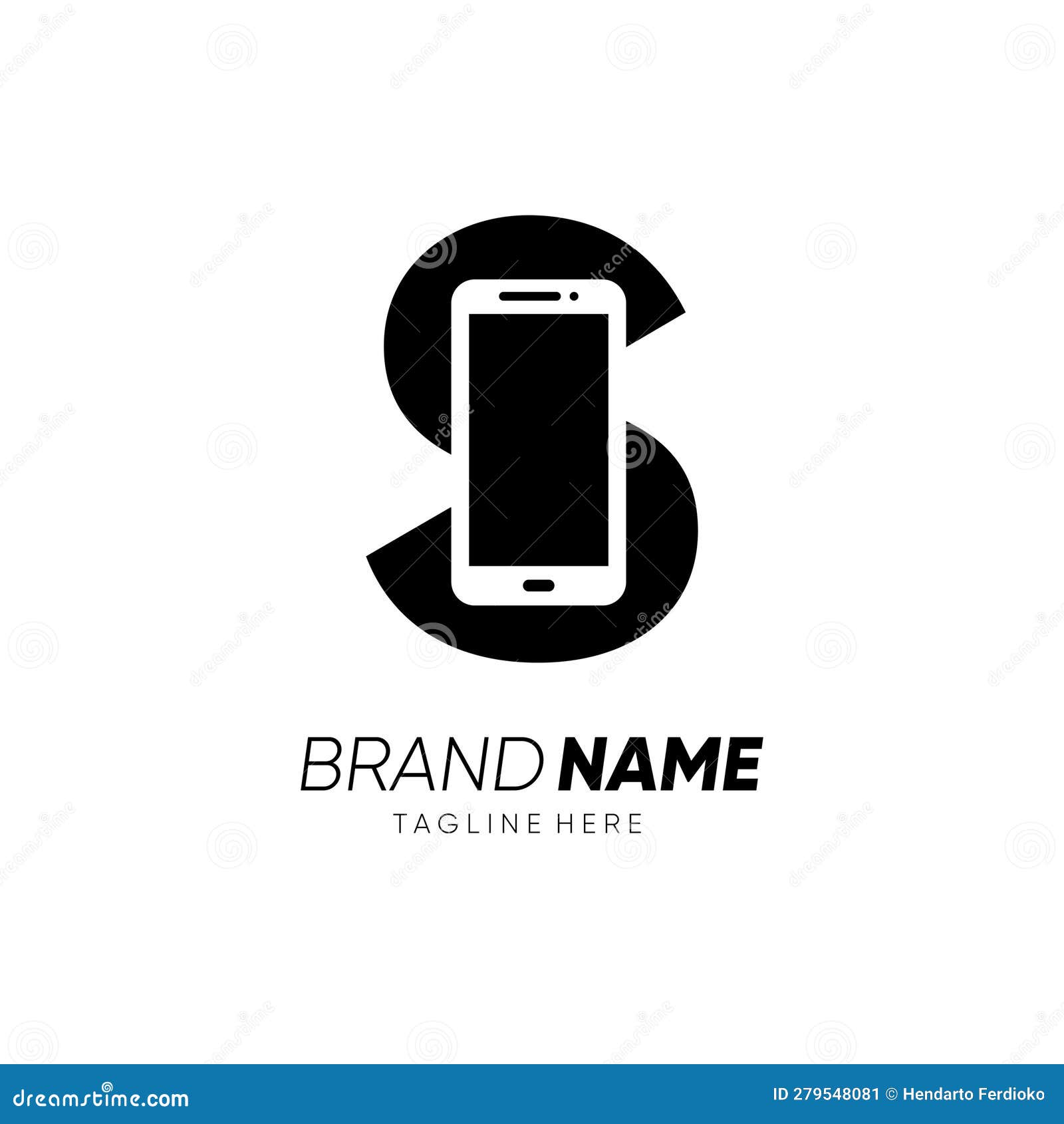 Letter S Initial Handphone Mobile Logo Design Vector Icon Graphic ...