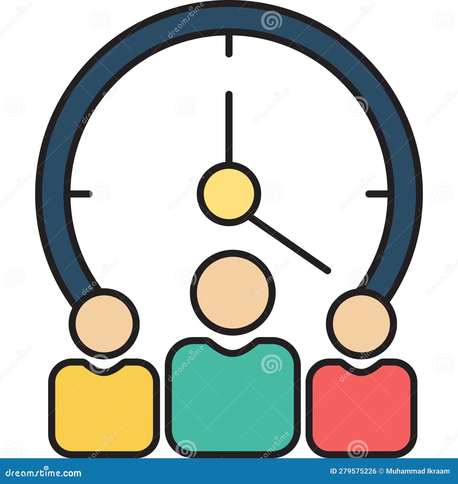 Team Deadline Which Can Easily Edit or Modify Stock Vector ...