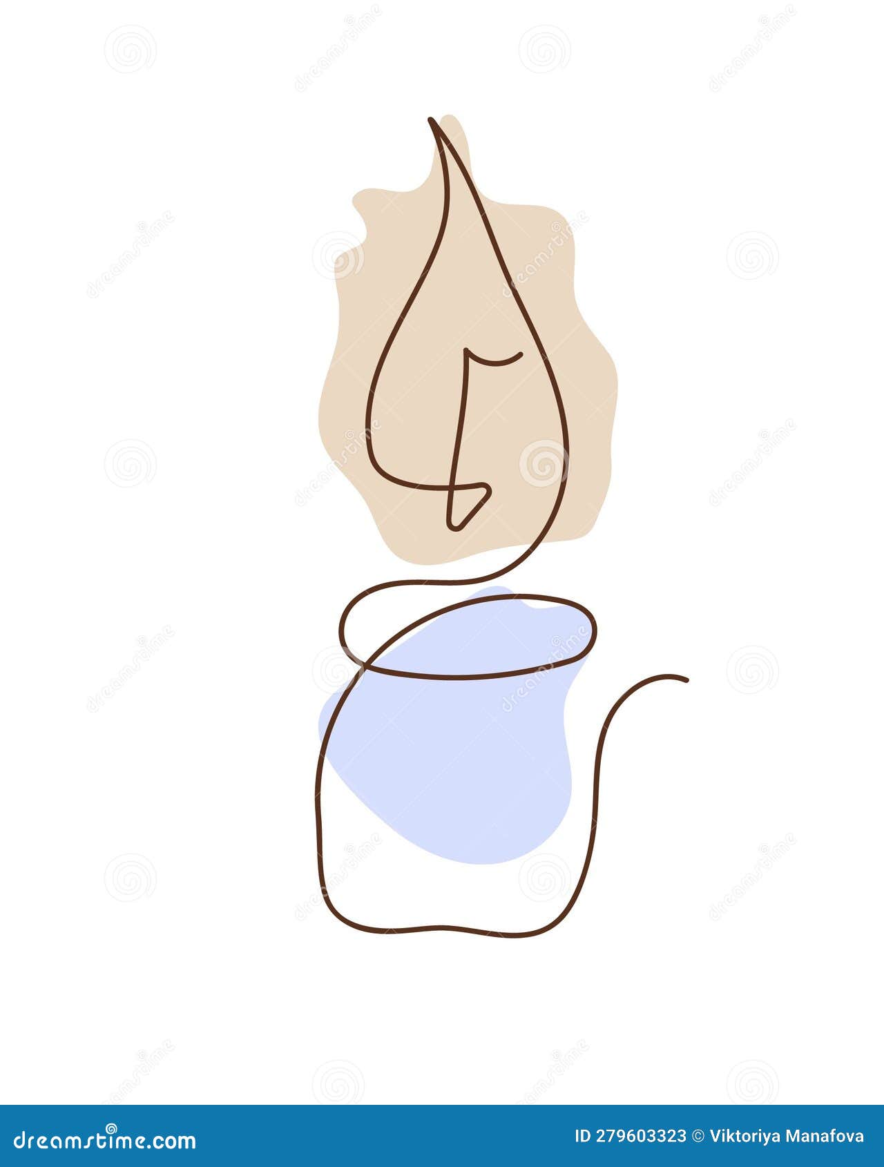 Abstract candle stock vector. Illustration of shades - 279603323