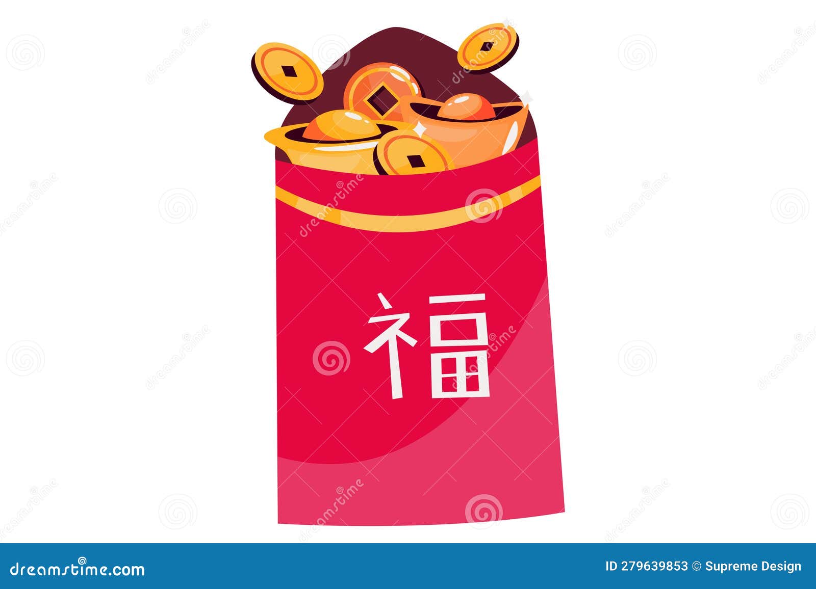 Chinnese Icon Angpao stock illustration. Illustration of design - 279639853