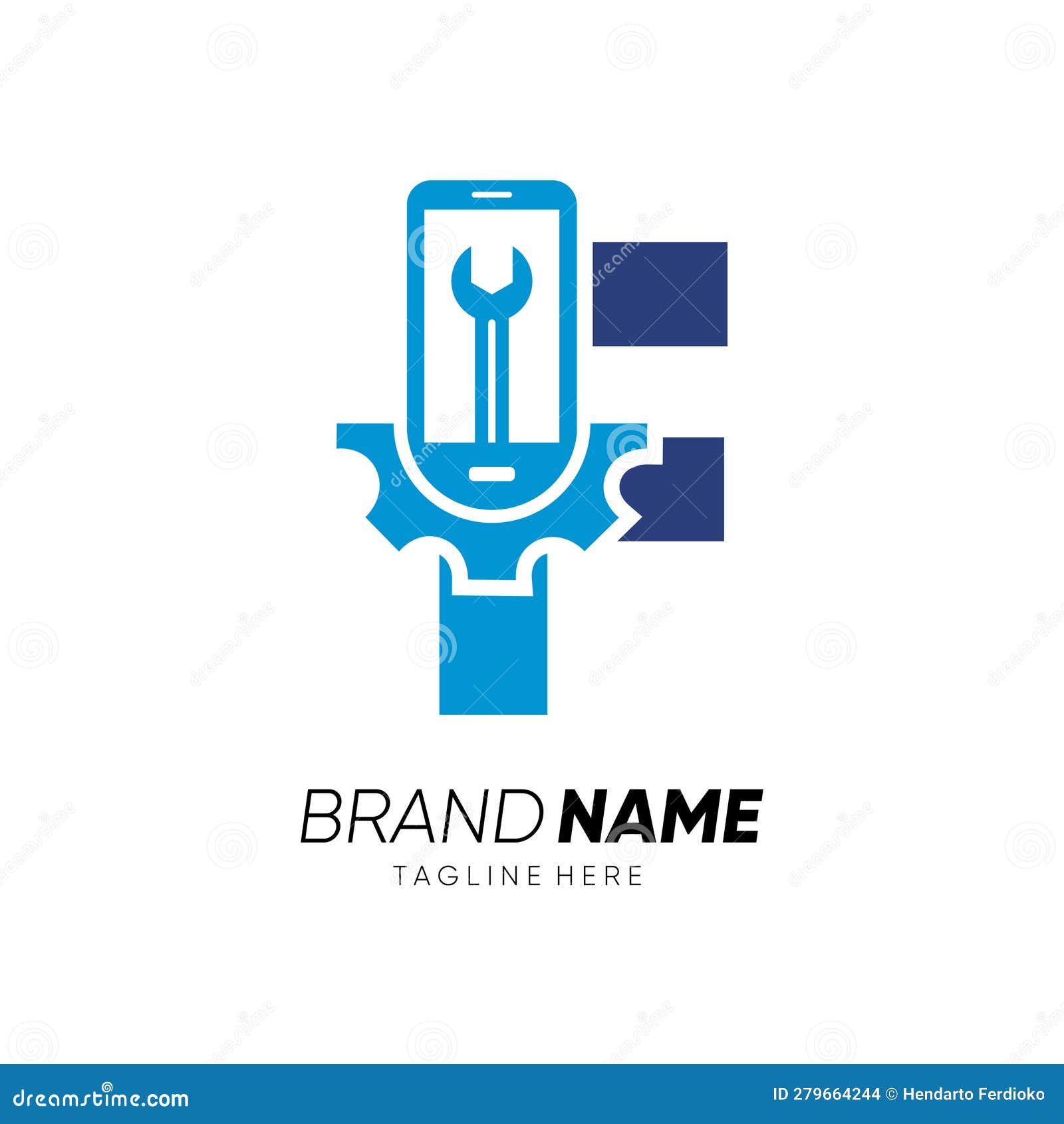 Letter F Initial Phone Service Mobile Logo Design Vector Icon Graphic ...