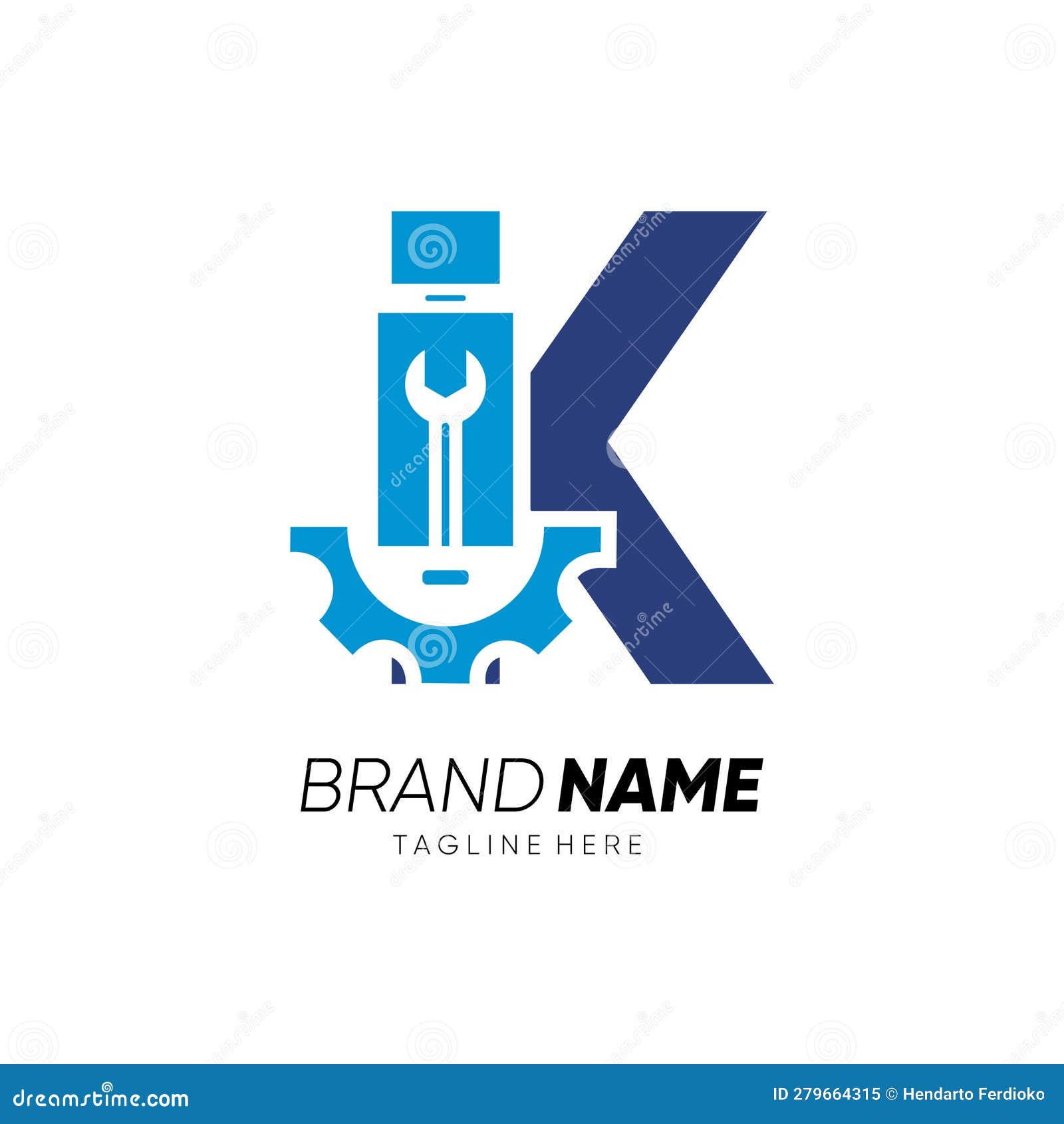 Letter K Initial Phone Service Mobile Logo Design Vector Icon Graphic ...
