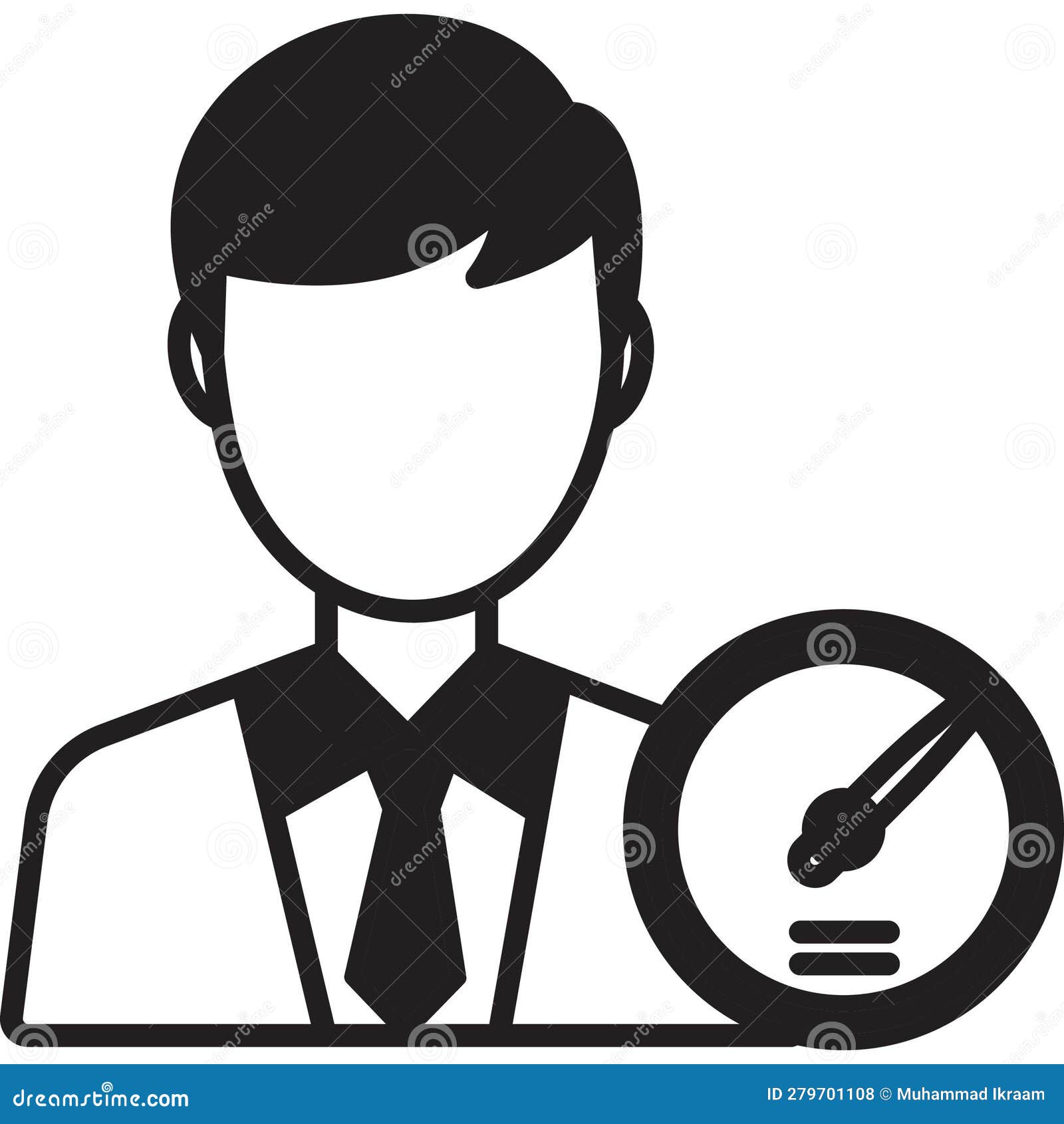 Employee Speed Which Can Easily Edit or Modify Stock Illustration ...