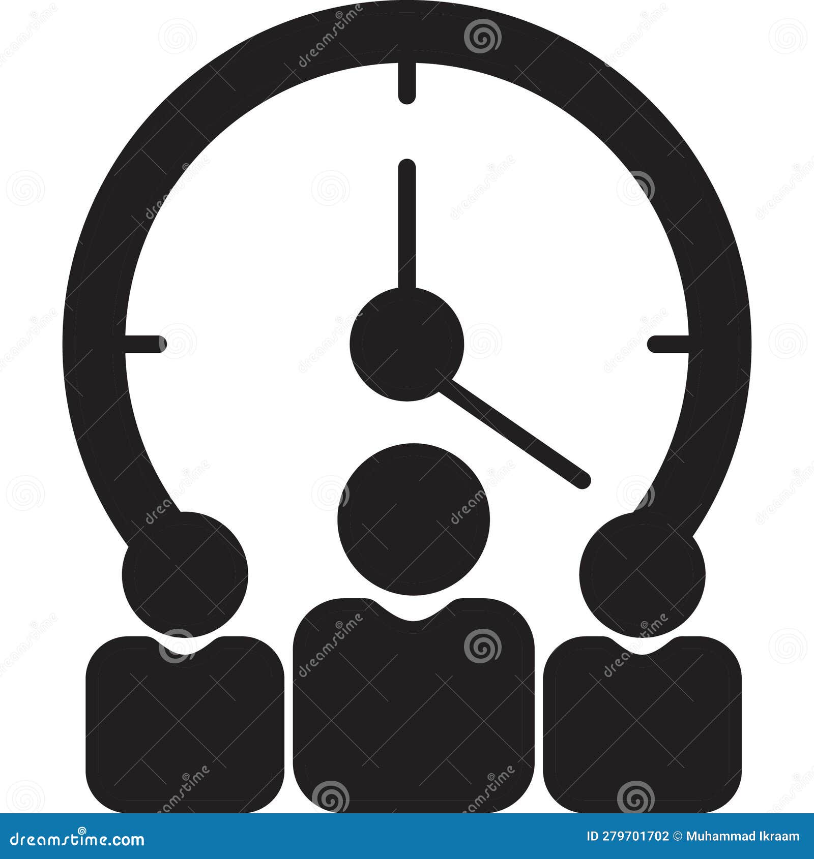 Team Deadline Which Can Easily Edit or Modify Stock Illustration ...