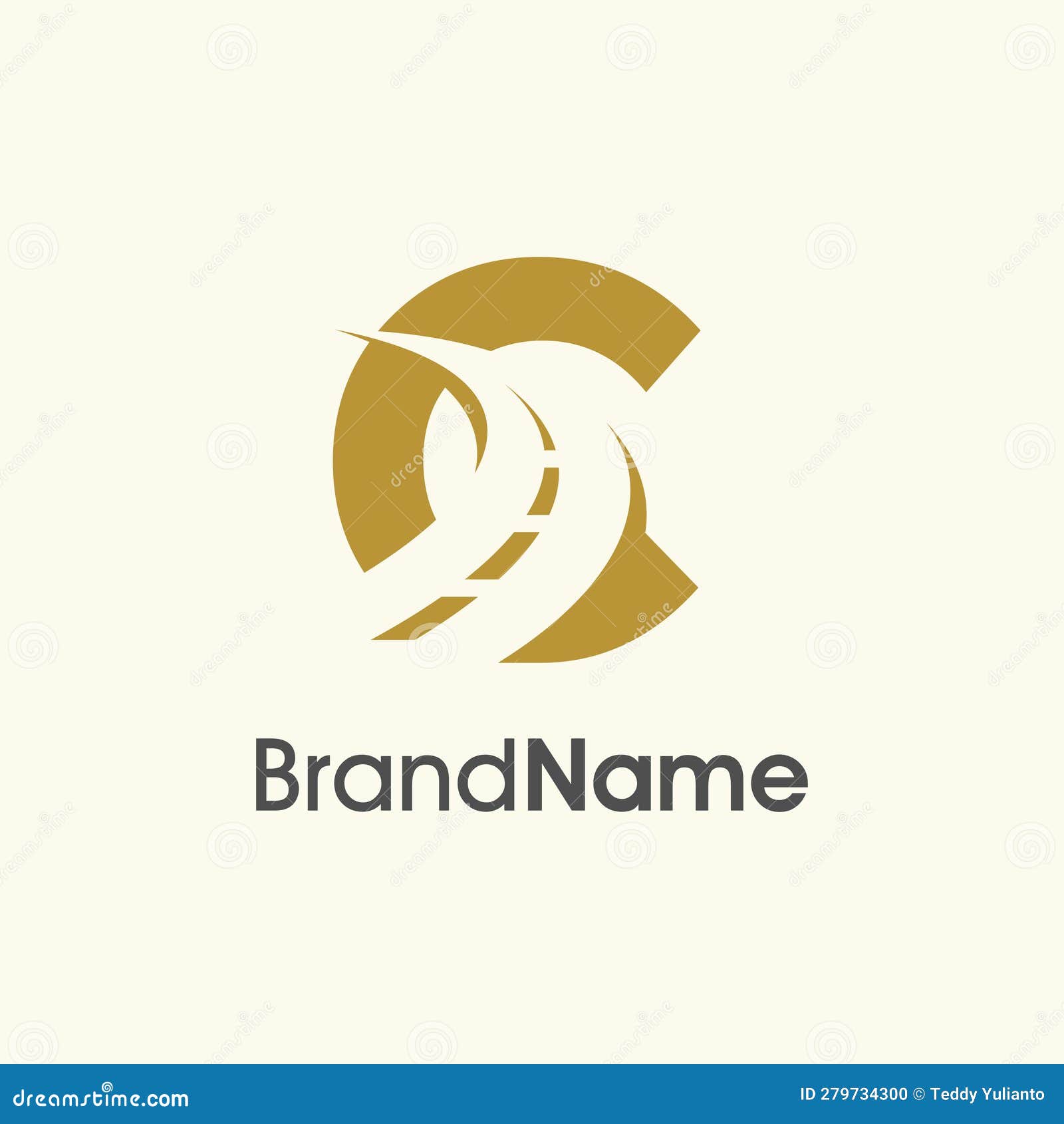 Simple Elegant Initial C Road Way Logo Stock Vector - Illustration of ...