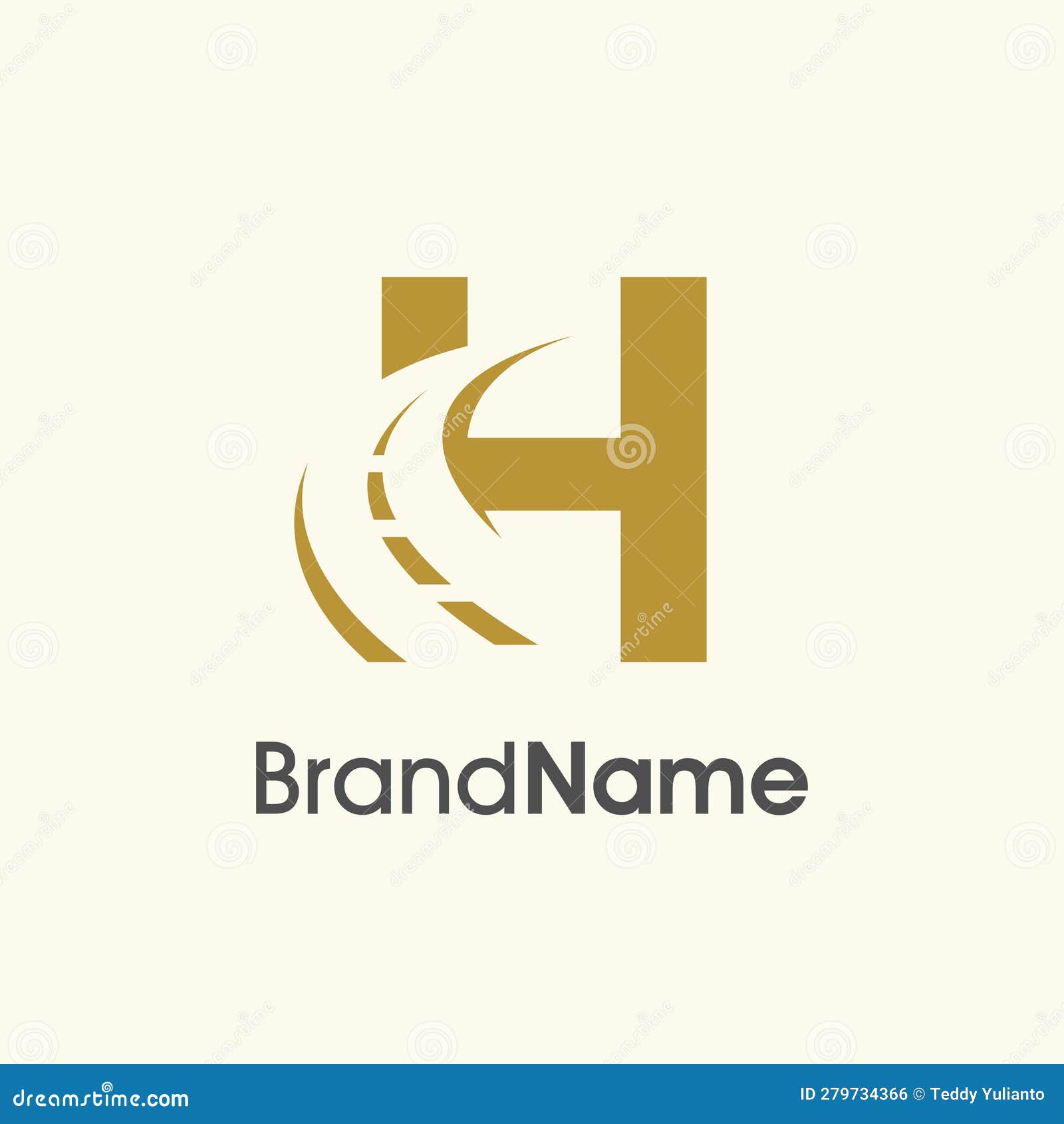 Simple Elegant Initial H Road Way Logo Stock Vector - Illustration of ...