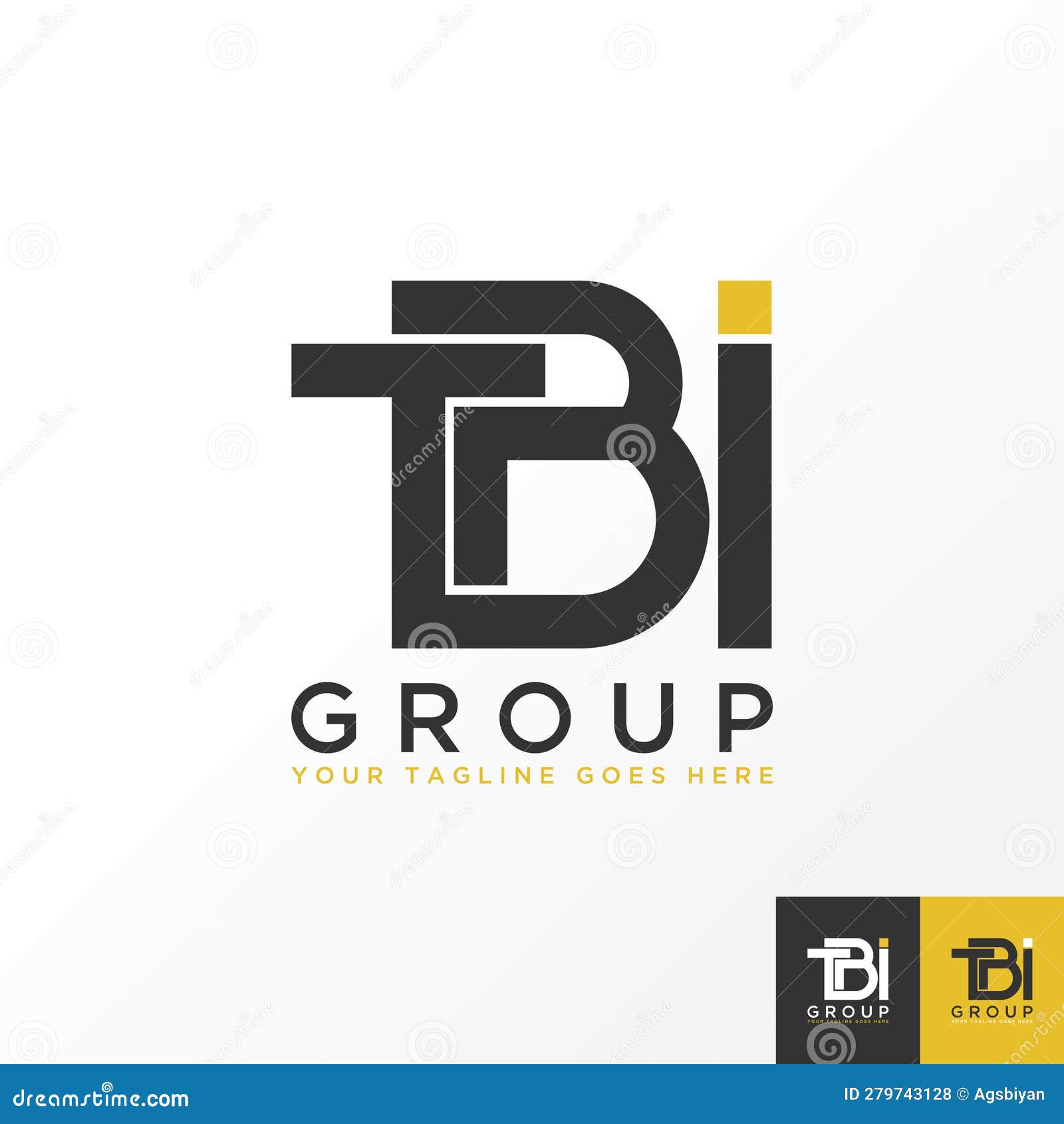 Letter TBI Sans Serif Connected Font. Related Initial Monogram Tech ...