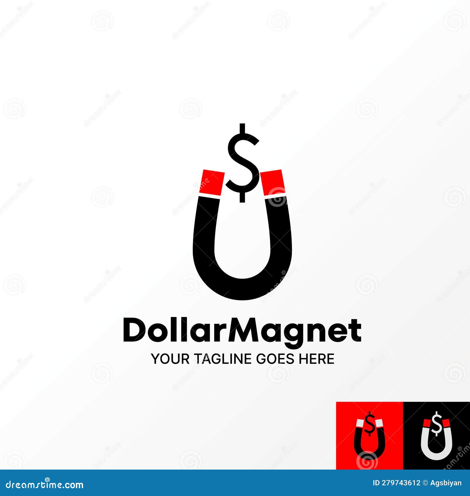 Letter U Magnet Font with S Dollar Symbol Related To Initial Monogram ...