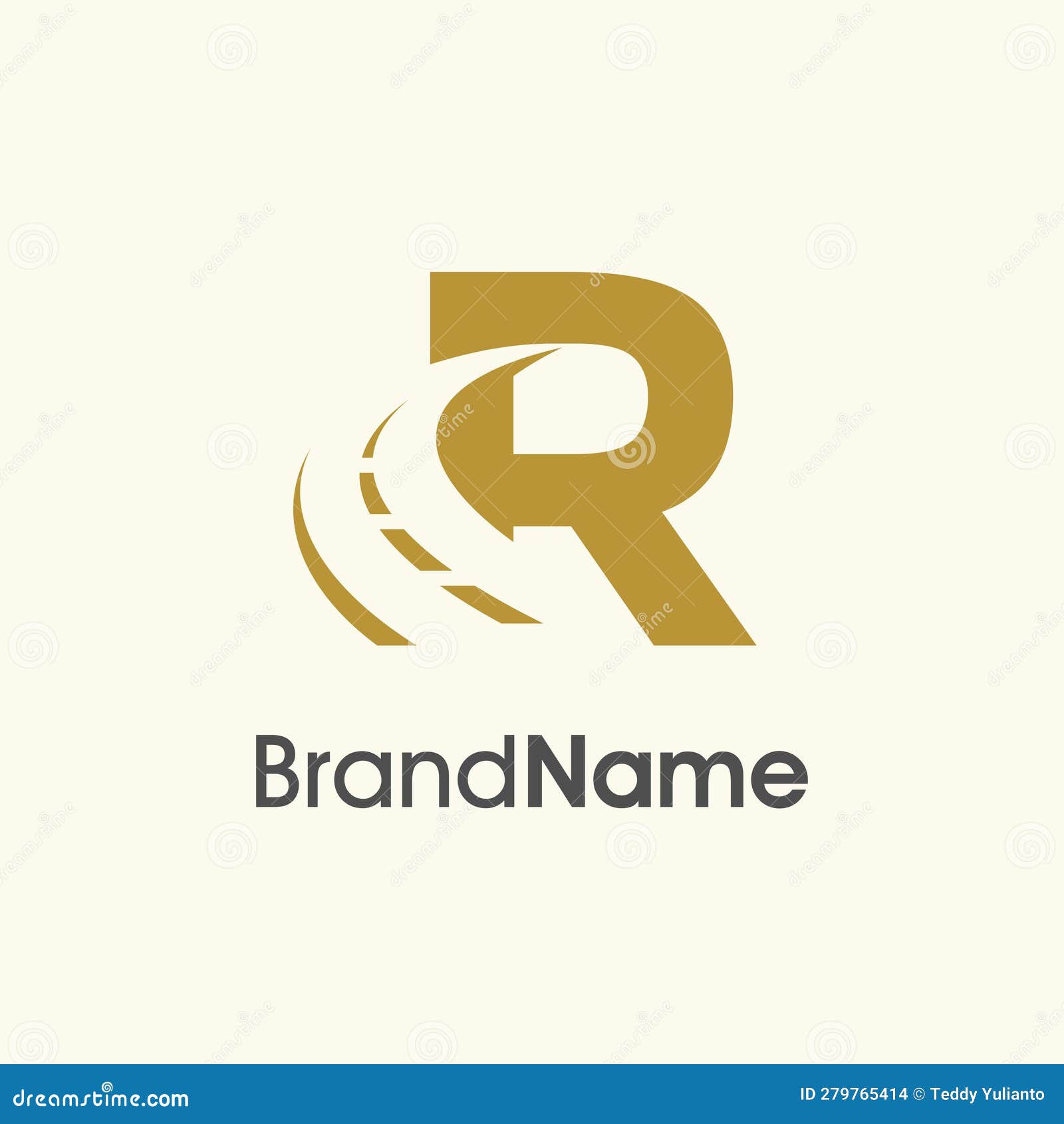 Simple Elegant Initial R Road Way Logo Stock Vector - Illustration of ...