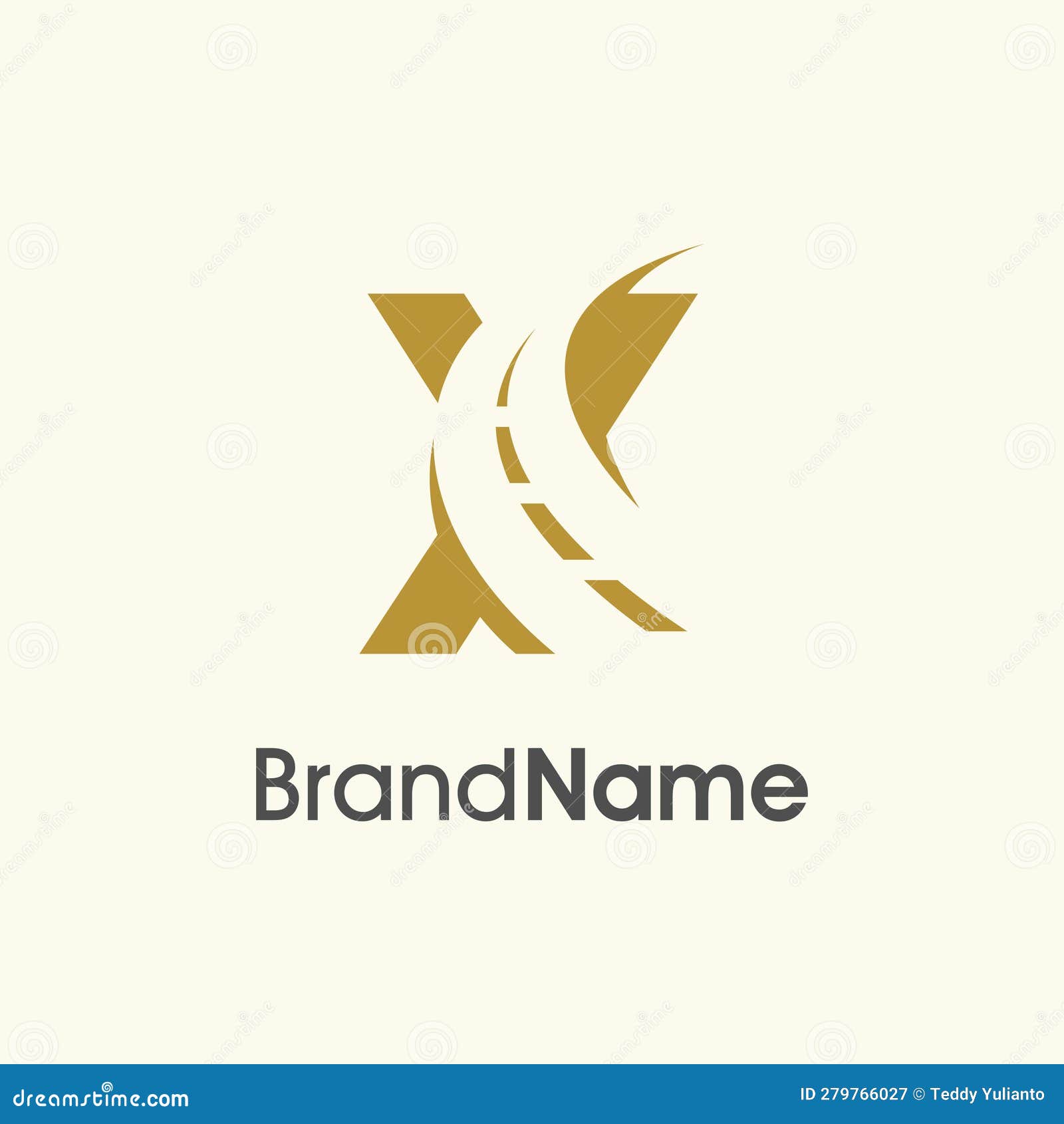 Simple Elegant Initial X Road Way Logo Stock Vector - Illustration of ...