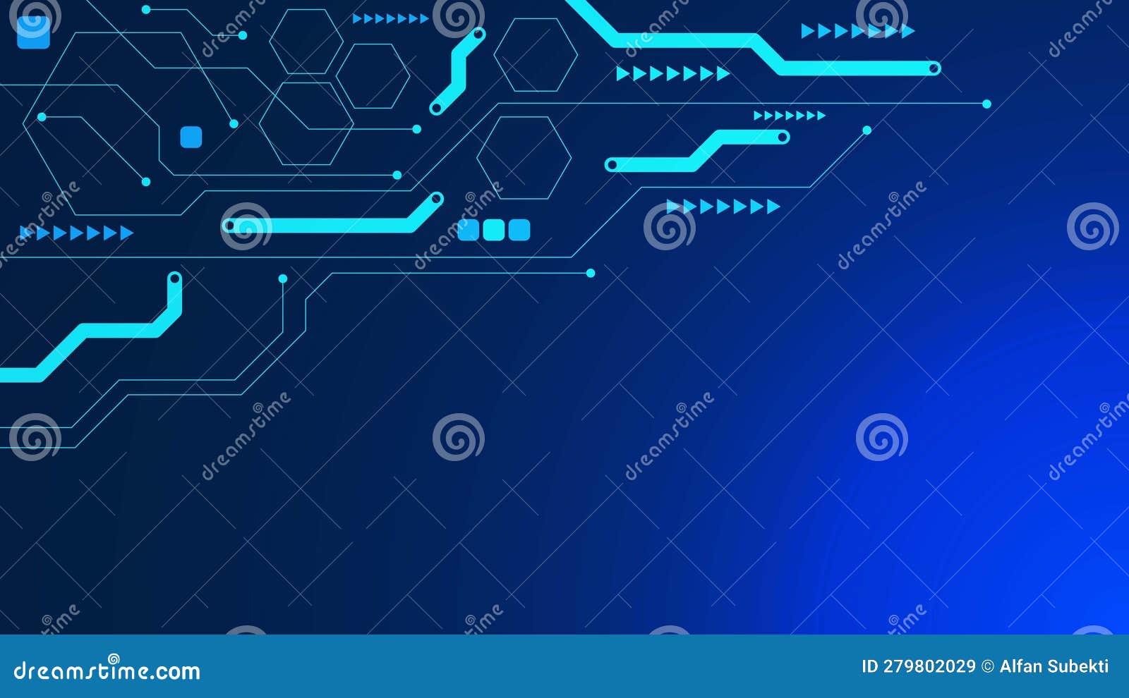 Abstract Futuristic Technology with Electronic Circuit Board Stock ...