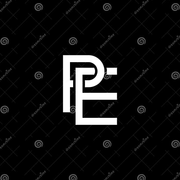 PE Logo, PE Monogram, Initial PE Logo, Letter PE Logo, Icon, Vector ...