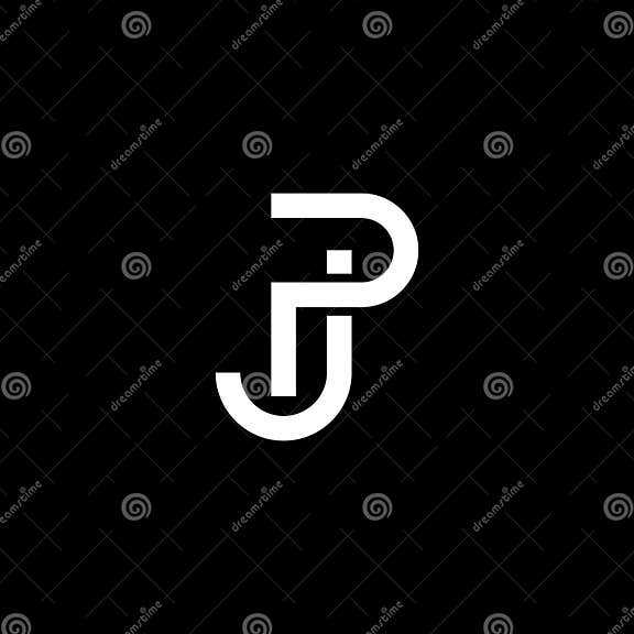 PJ Logo, PJ Monogram, Initial PJ Logo, Letter PJ Logo, Icon, Vector ...